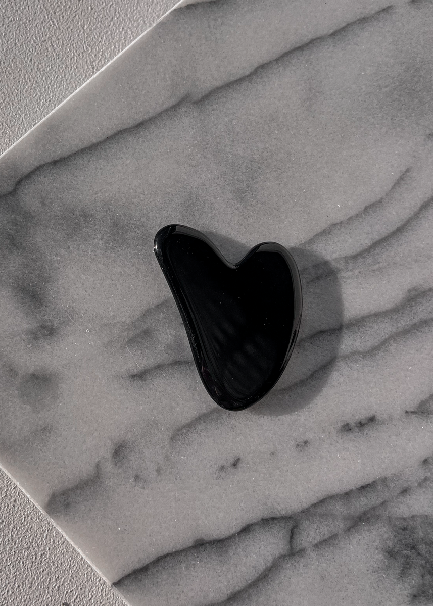 GUA SHA STONE - BLACK OBSIDIAN – Ocean Magnesium